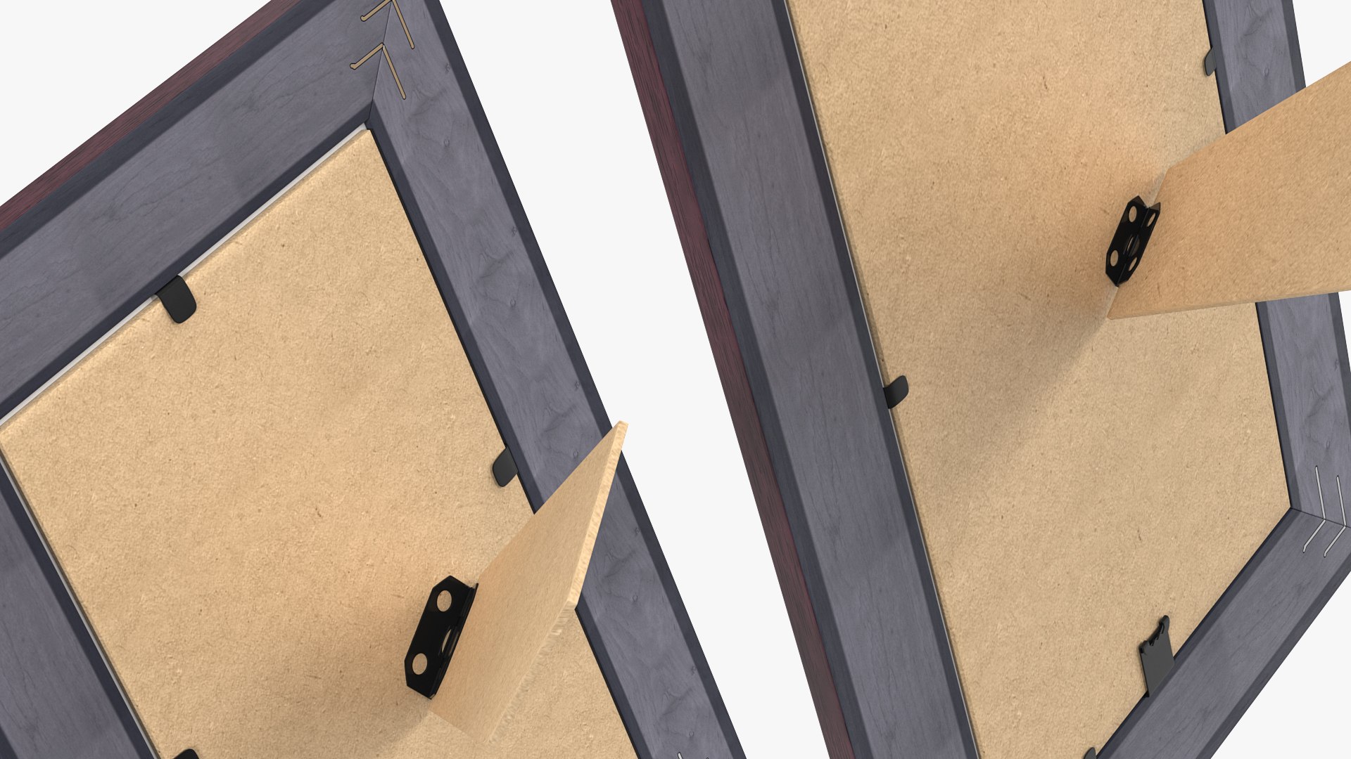 Red Wood Rectangle Photo 3D Model - TurboSquid 1620633