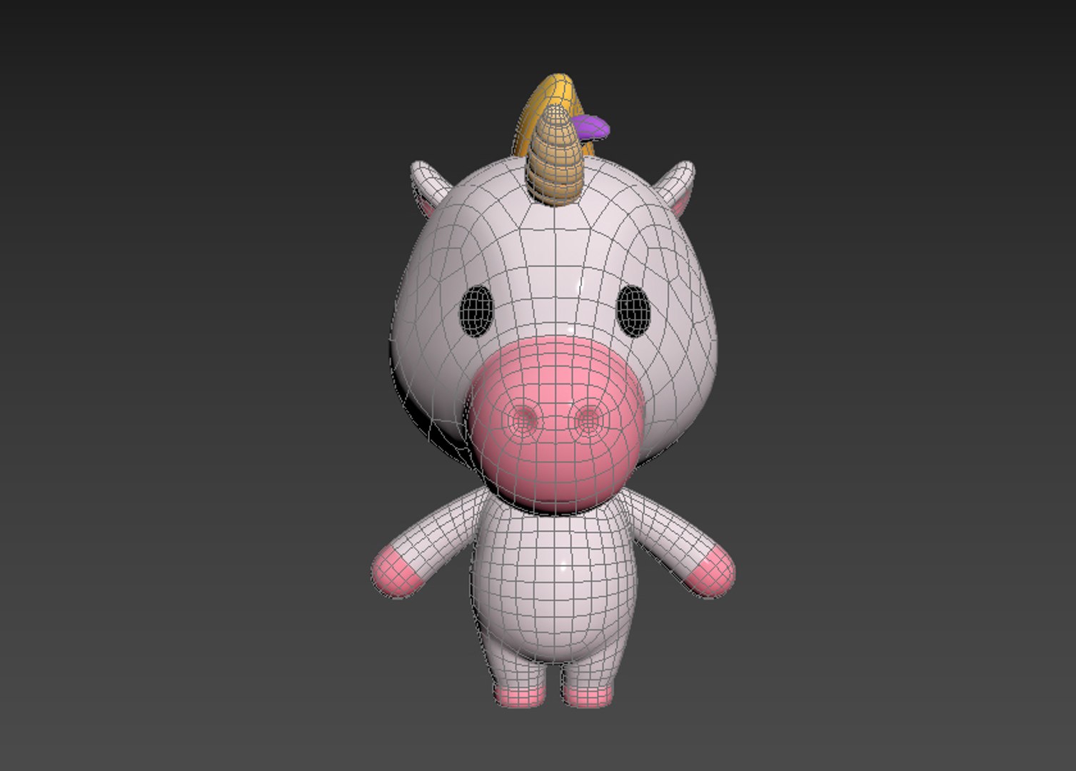 3D Unicorn Character Model - TurboSquid 1649235