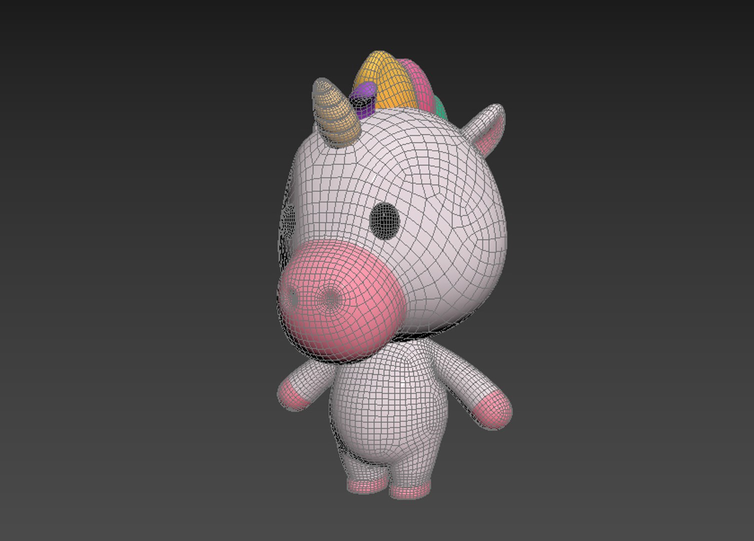 3D Unicorn Character Model - TurboSquid 1649235