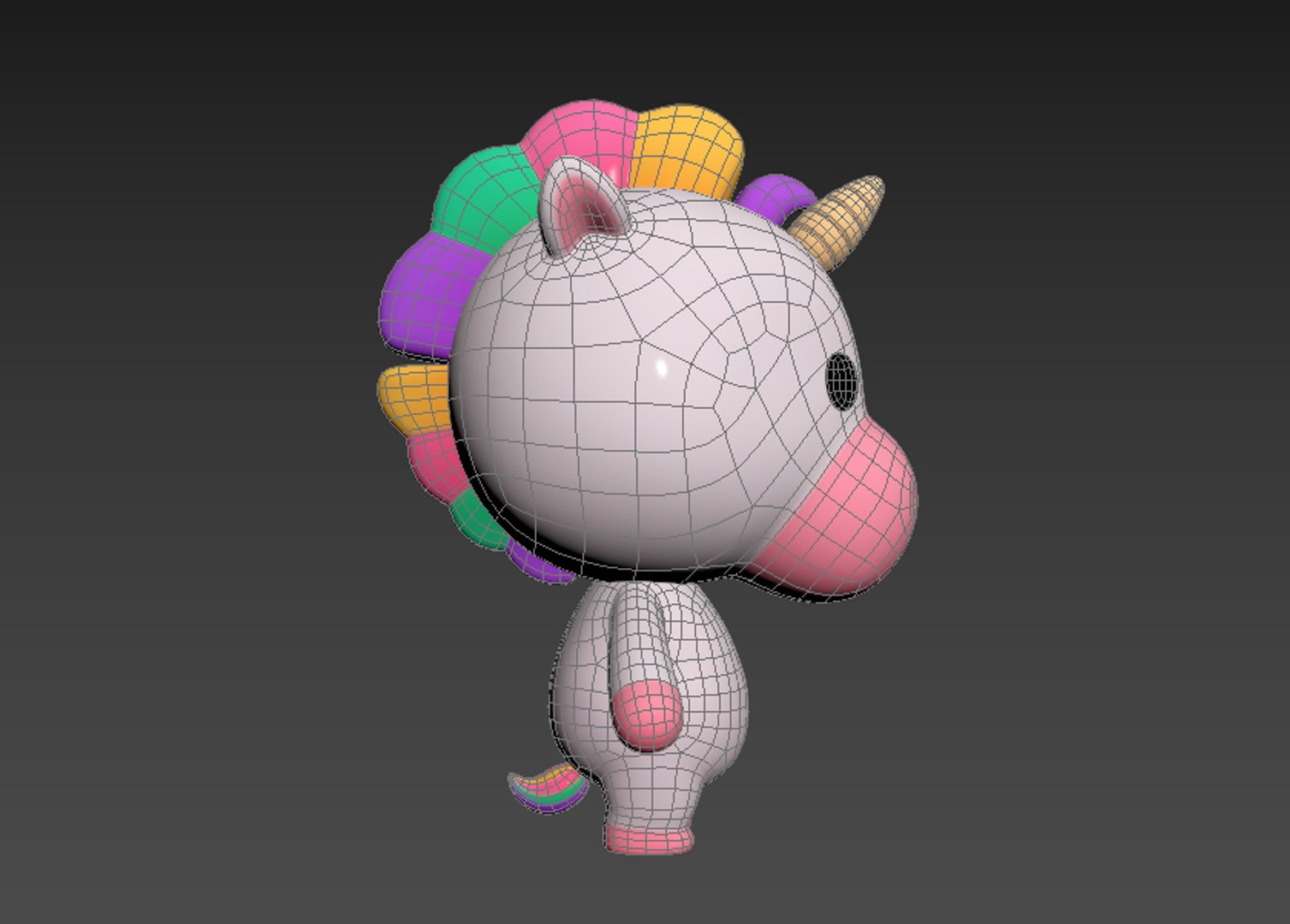 3D Unicorn Character Model - TurboSquid 1649235