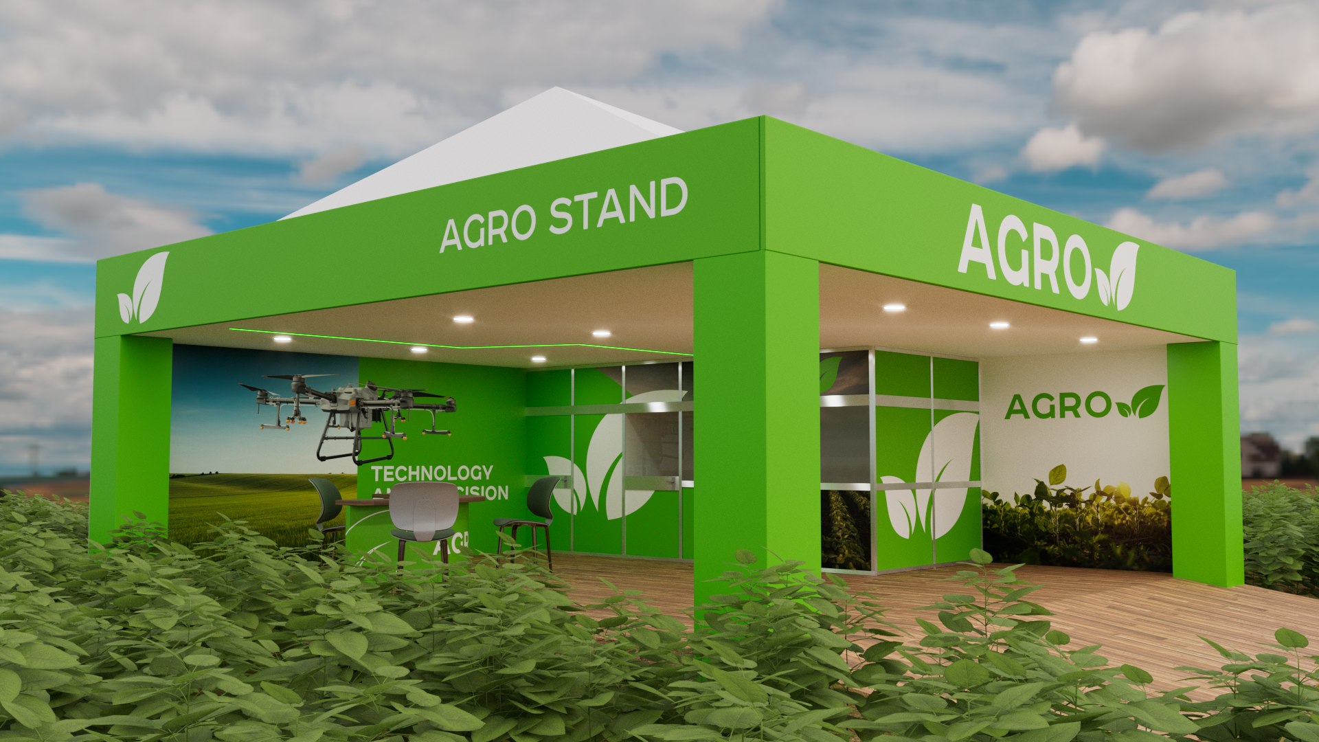 3D Agricultural Exhibition Stand - Maya File V-Ray - TurboSquid 2294090