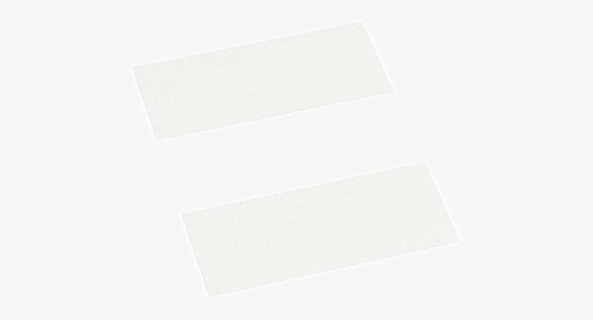 3D Business Cards Type 02 Straight Corner Basic Poses Blank And Generic ...
