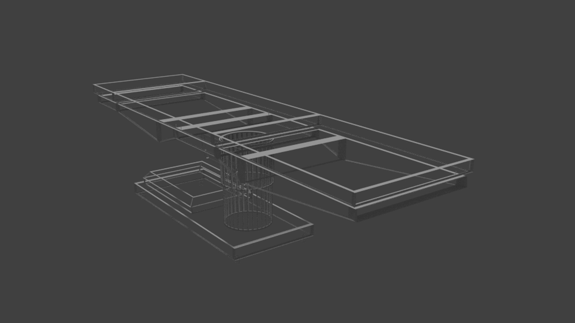 Surgery Table 3d Obj