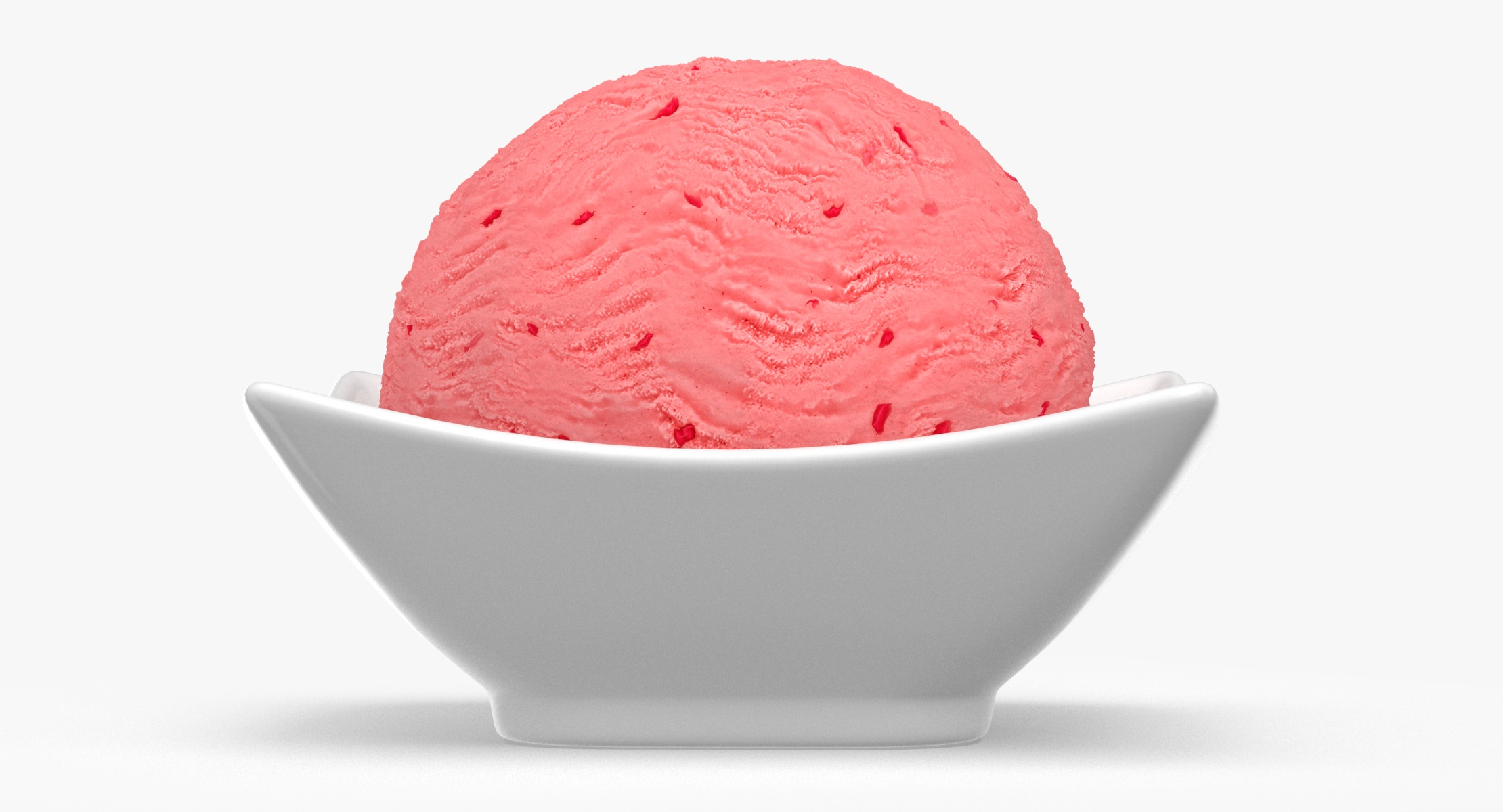 modelo 3d Ball Of Ice Cream Strawberry - TurboSquid 2025056