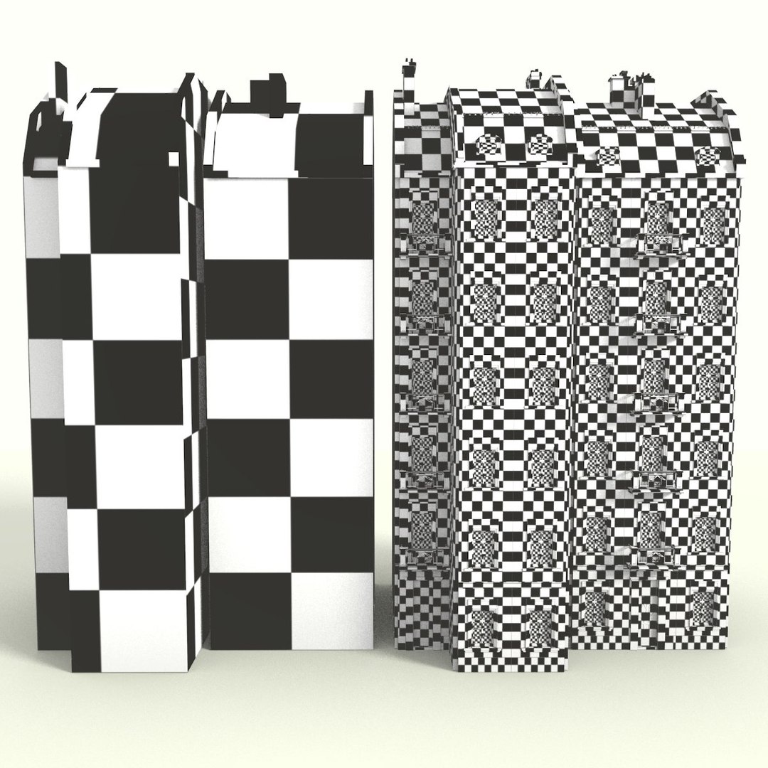 maya tileable classical houses cityscape