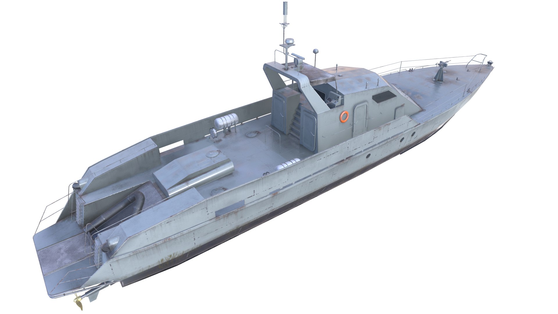 Military Border Patrol Boat Project 12200 3D Model - TurboSquid 1869080