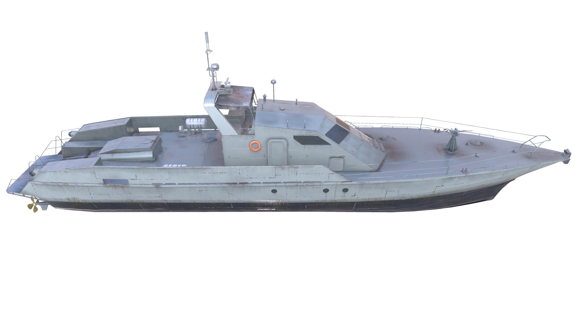 Military Border Patrol Boat Project 12200 3D Model - TurboSquid 1869080