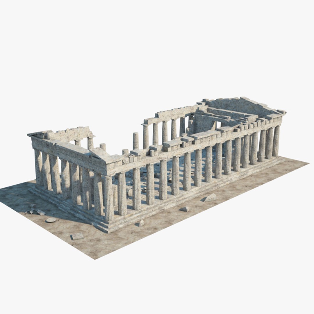 3D Parthenon Ruins Model - TurboSquid 1741865