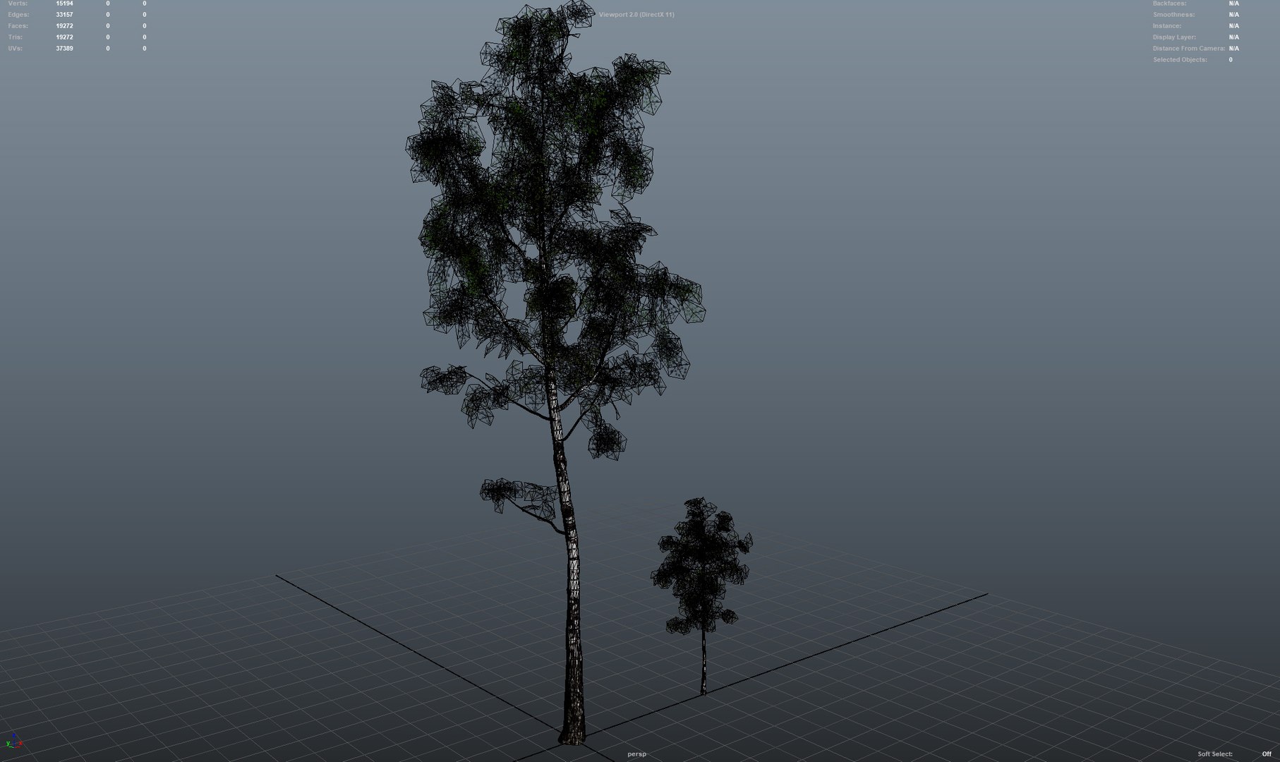 Birch Tree Grove - Low Poly 3D Model - TurboSquid 2123807