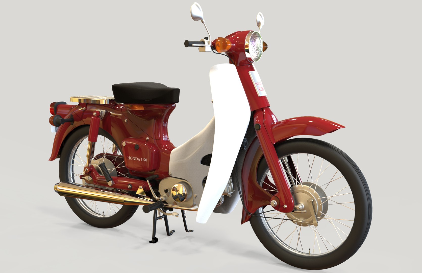 C90 Cub 3d Model