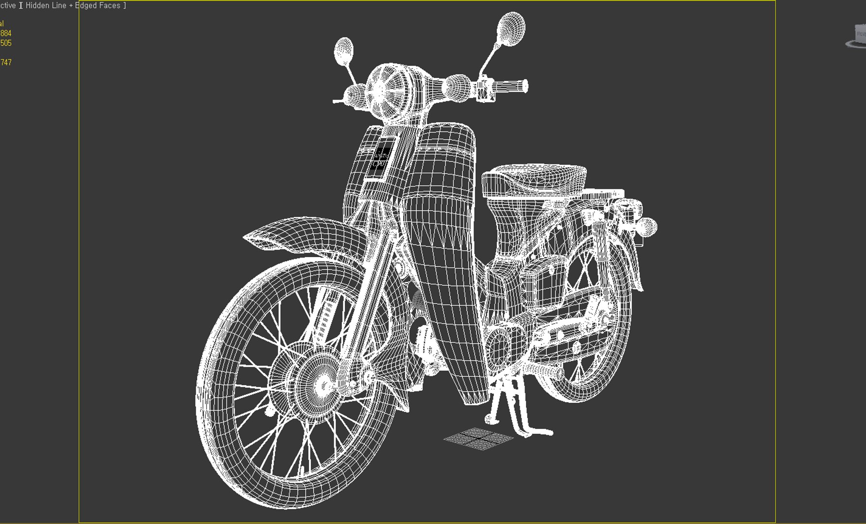 C90 Cub 3d Model
