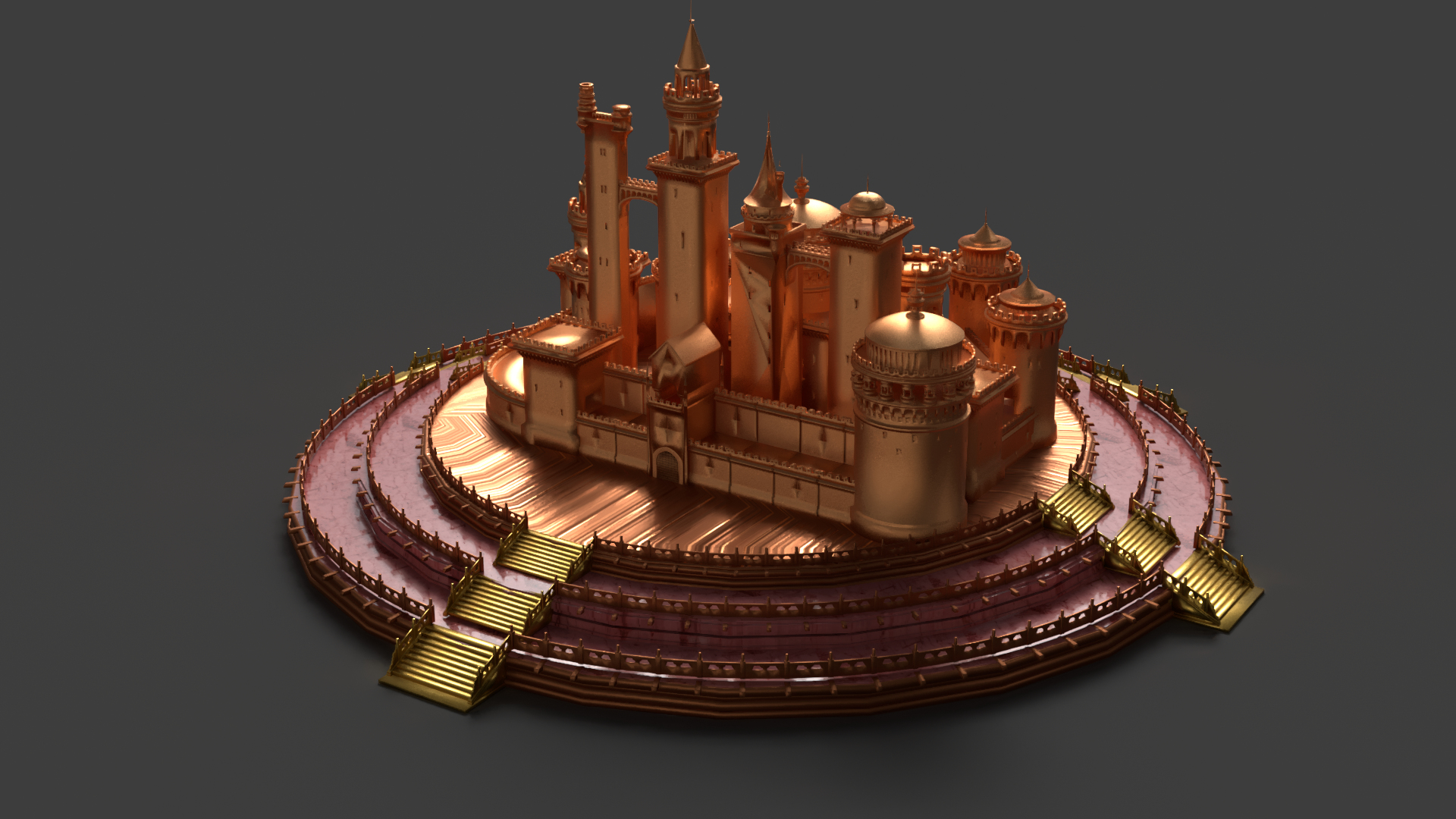 3D Chinese Castle Model - TurboSquid 2335500