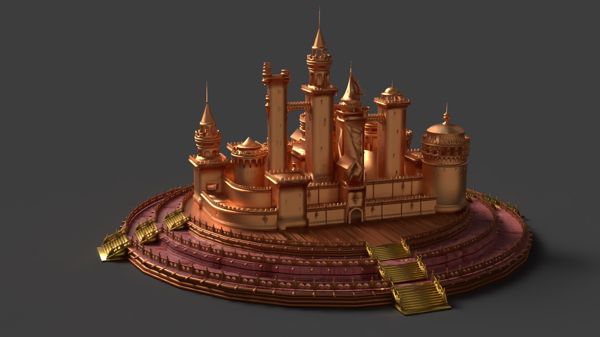 3D Chinese Castle Model - TurboSquid 2335500
