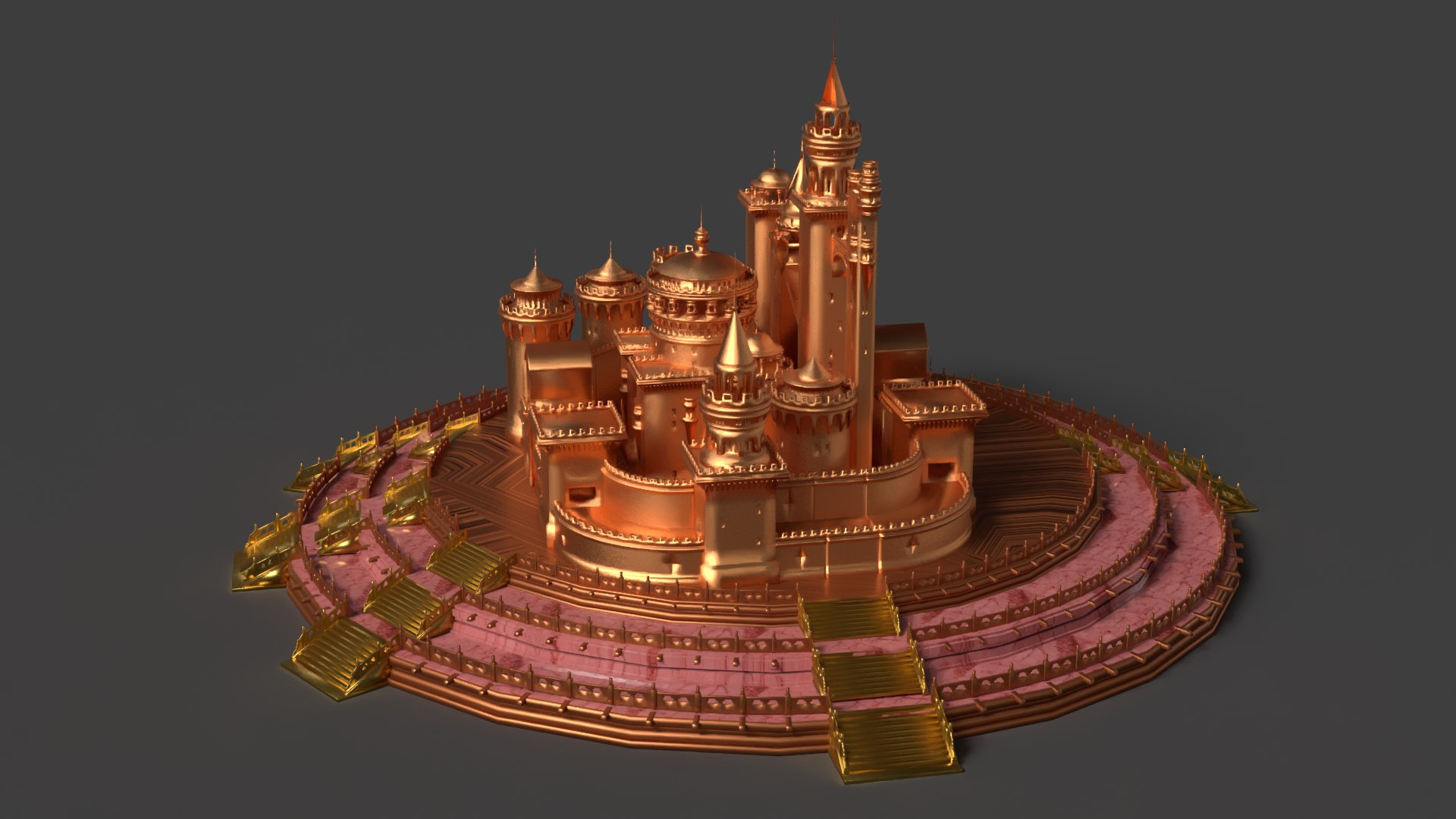 3D Chinese Castle Model - TurboSquid 2335500