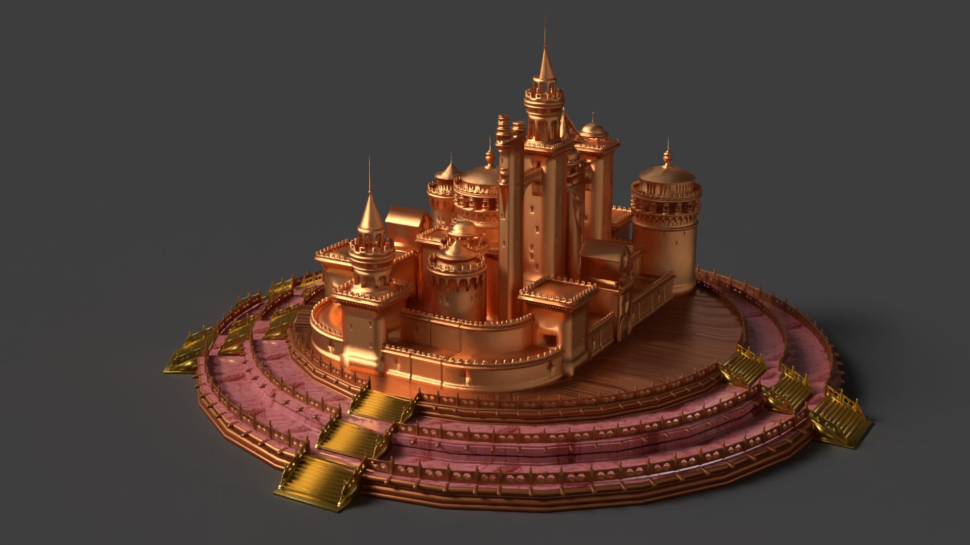 3D Chinese Castle Model - TurboSquid 2335500