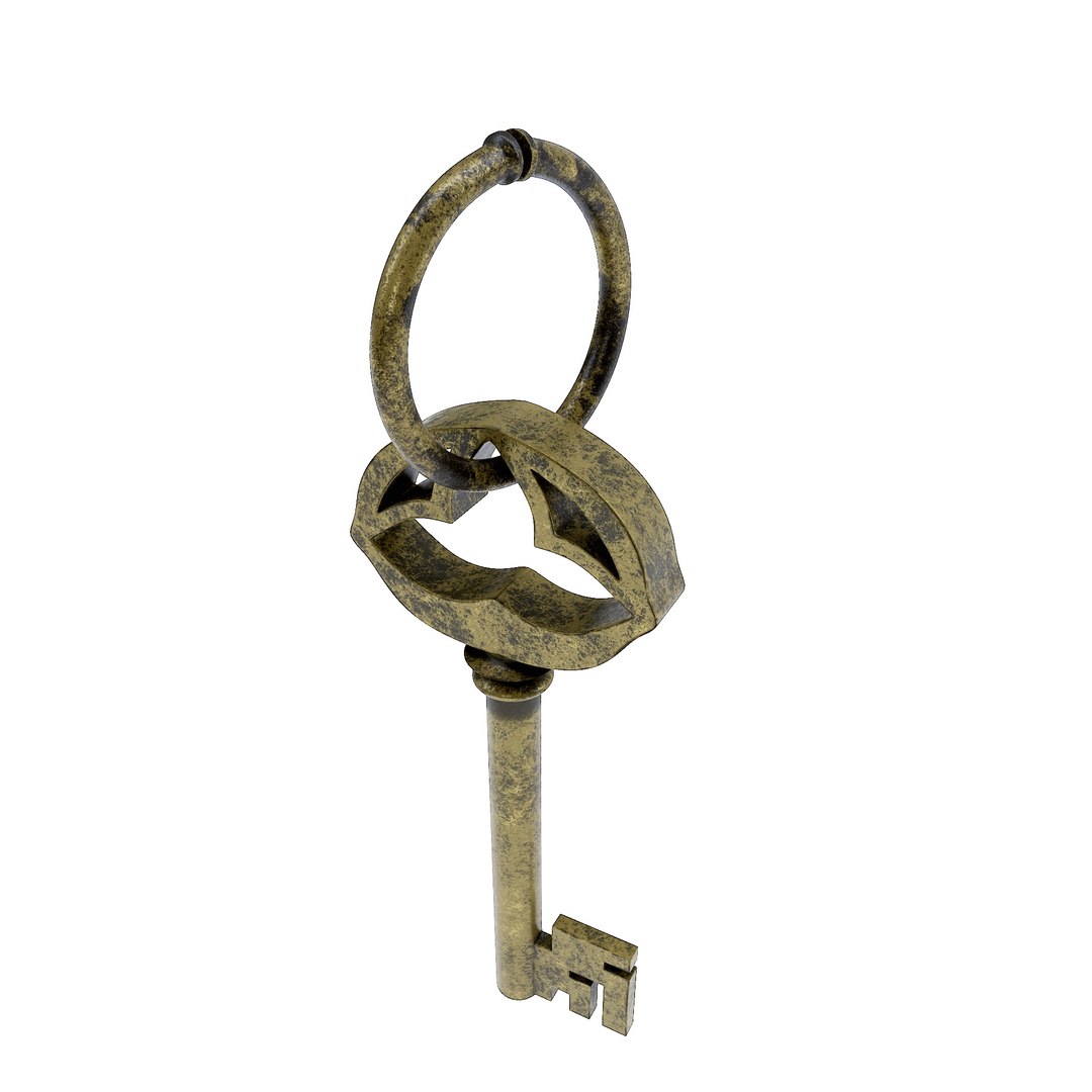 3D Model Brass Key Vintage - TurboSquid 1976545