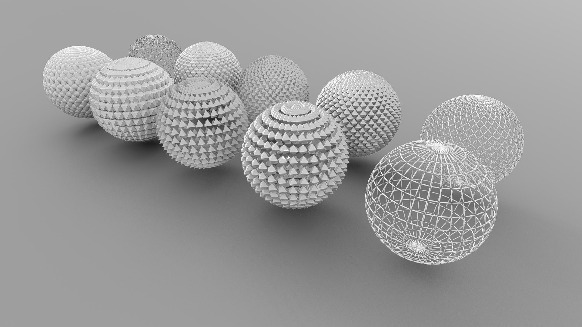Various Shape Spheres Pack 3D Model - TurboSquid 1783466