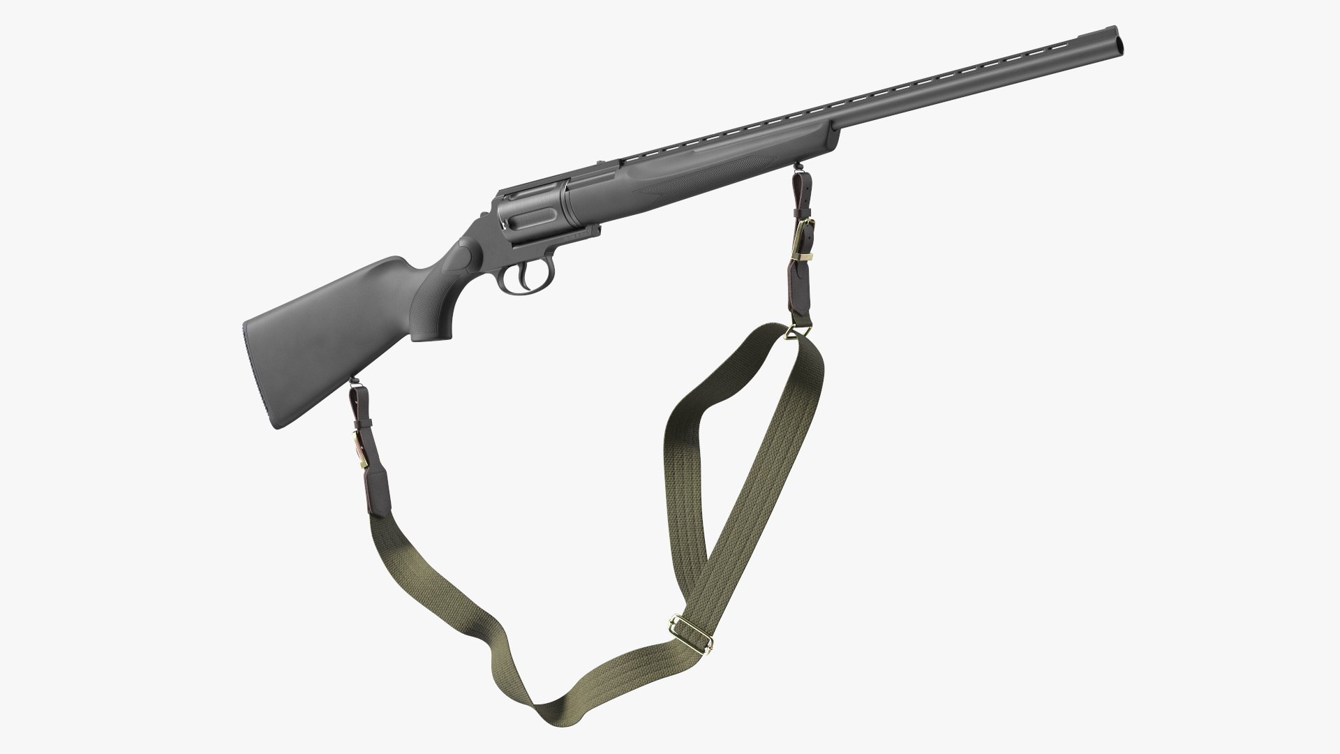 3D Revolver Shotgun MC255 Polymer Rigged Model - TurboSquid 2077070
