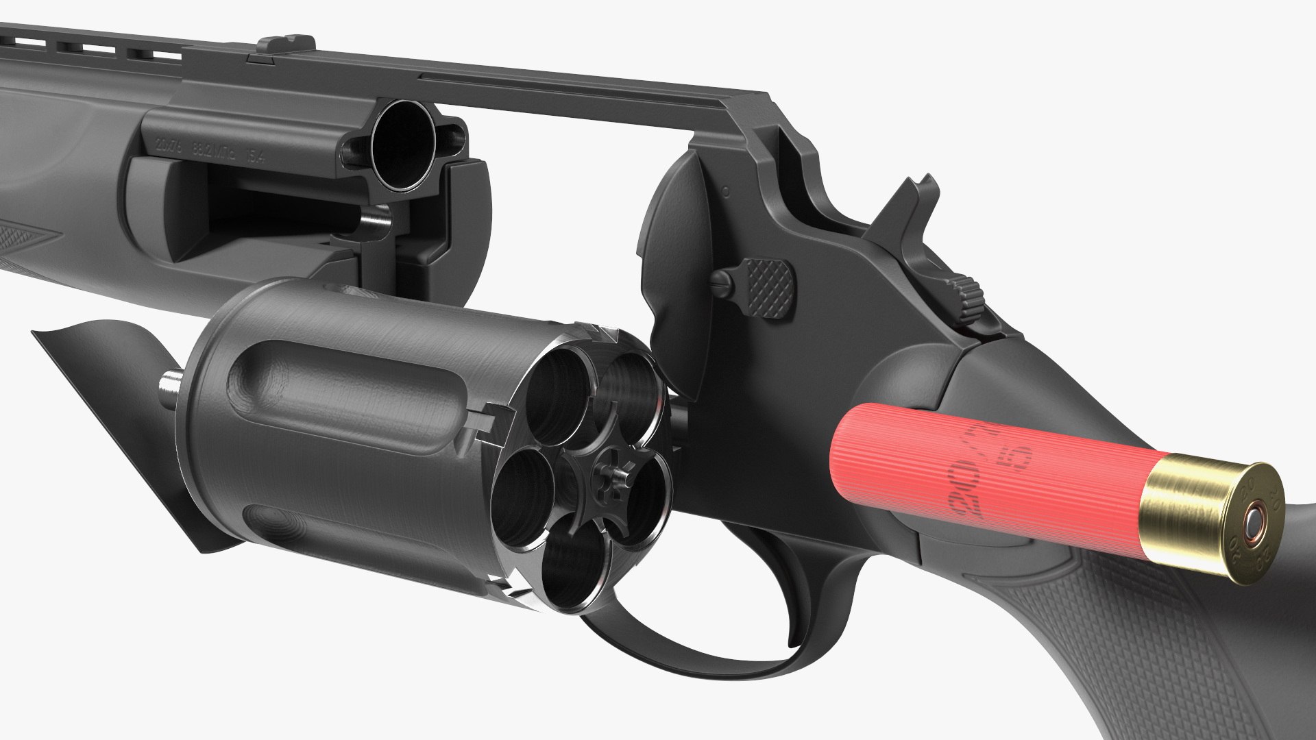 3D Revolver Shotgun MC255 Polymer Rigged model - TurboSquid 2077070