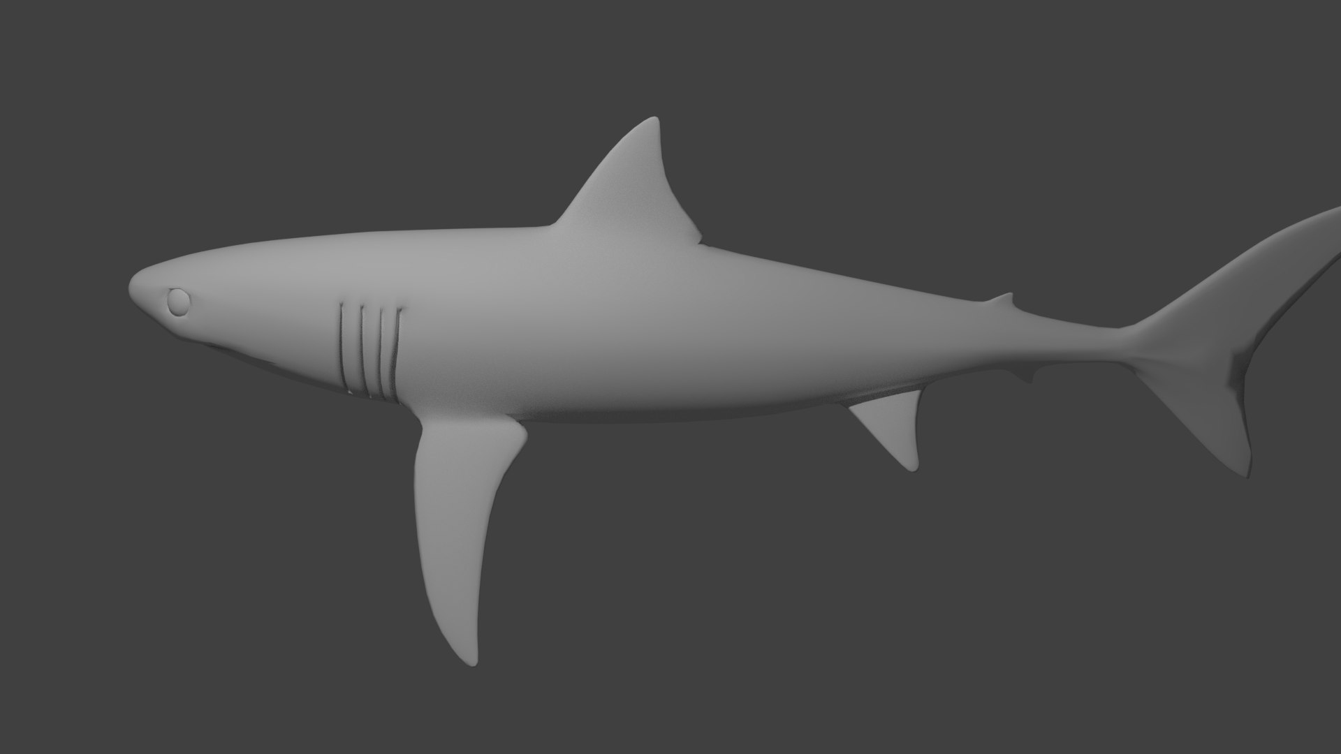 3d Model Shark Mesh