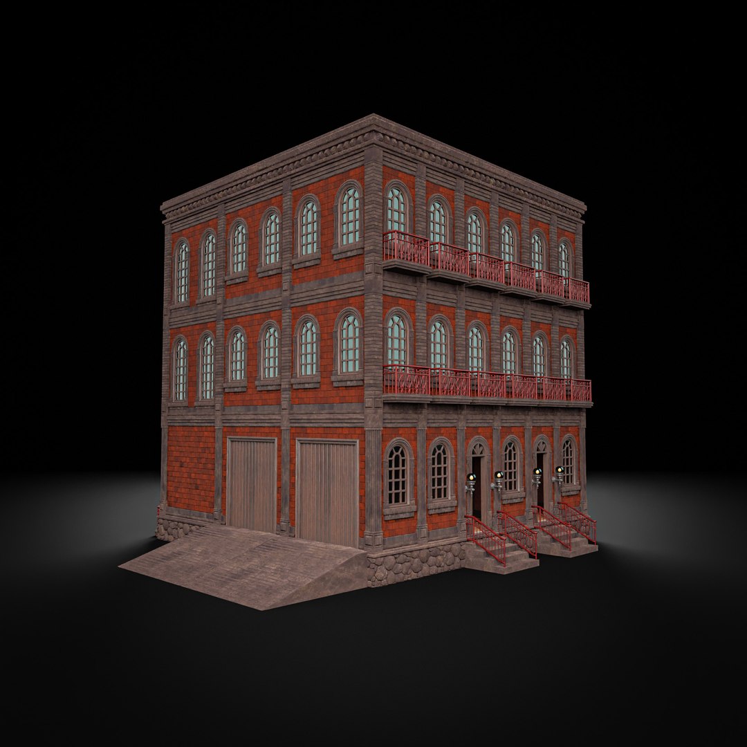 3D MODULAR BUILDING WITH INTERIOR KITBASH 03 - TurboSquid 2264953