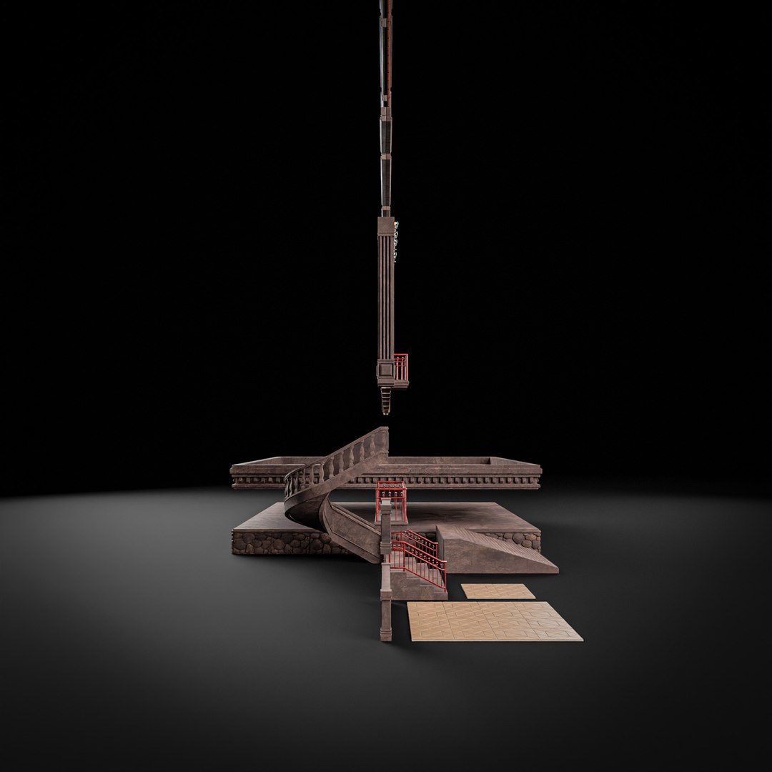 3D MODULAR BUILDING WITH INTERIOR KITBASH 03 - TurboSquid 2264953