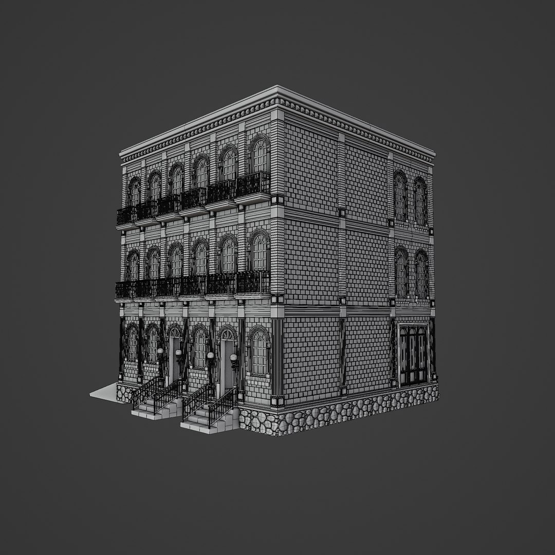 3D MODULAR BUILDING WITH INTERIOR KITBASH 03 - TurboSquid 2264953