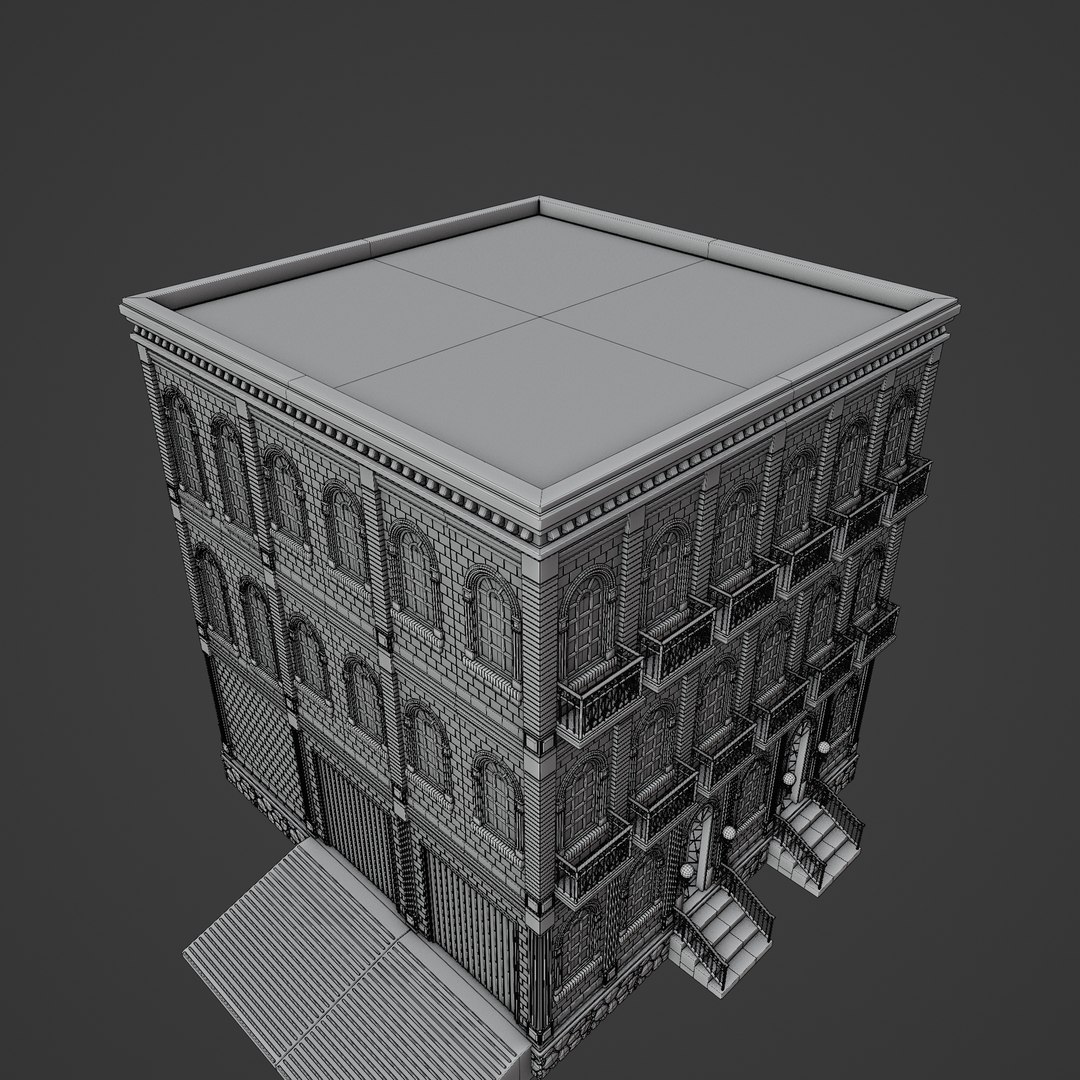 3D MODULAR BUILDING WITH INTERIOR KITBASH 03 - TurboSquid 2264953