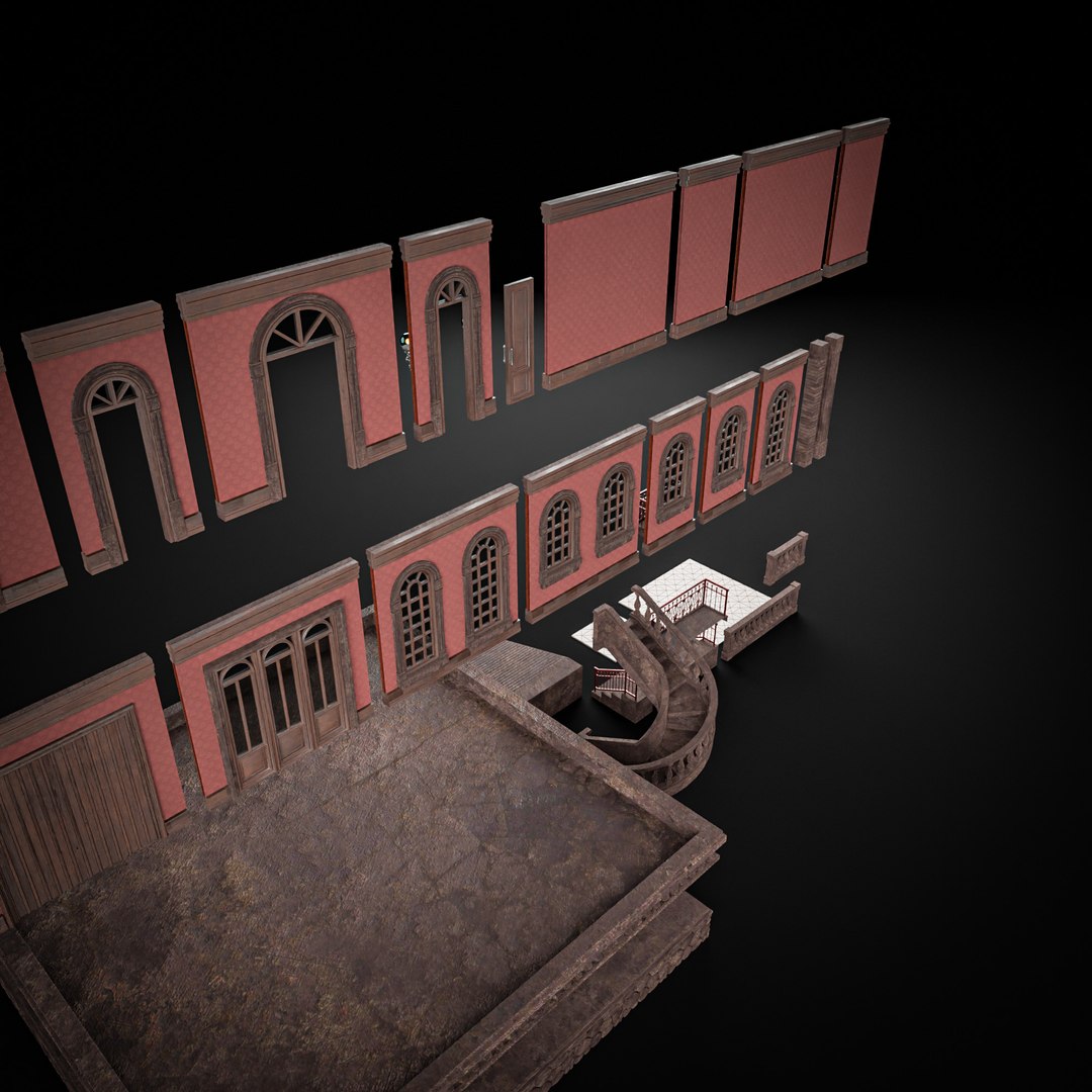 3D MODULAR BUILDING WITH INTERIOR KITBASH 03 - TurboSquid 2264953