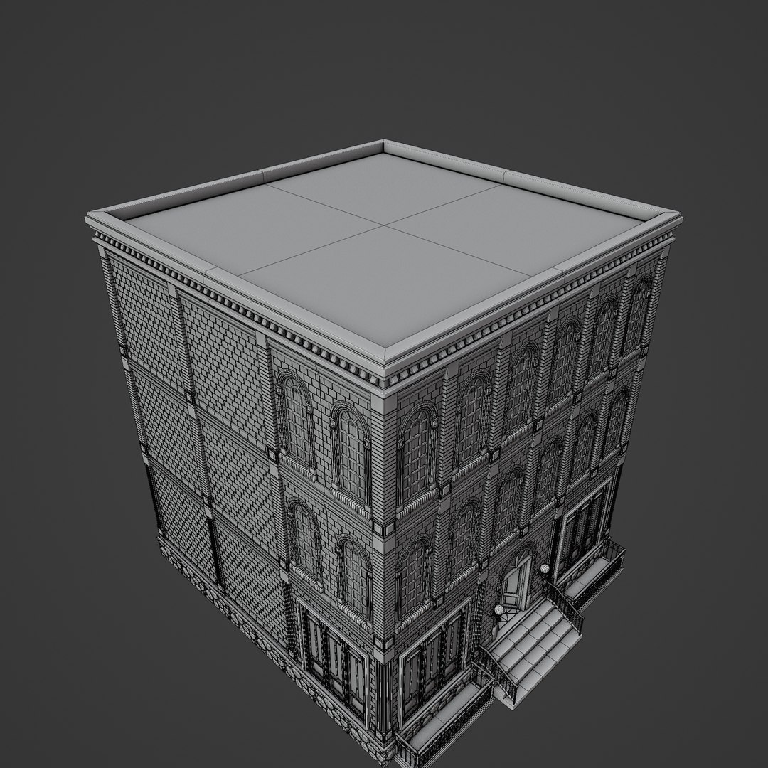 3D MODULAR BUILDING WITH INTERIOR KITBASH 03 - TurboSquid 2264953