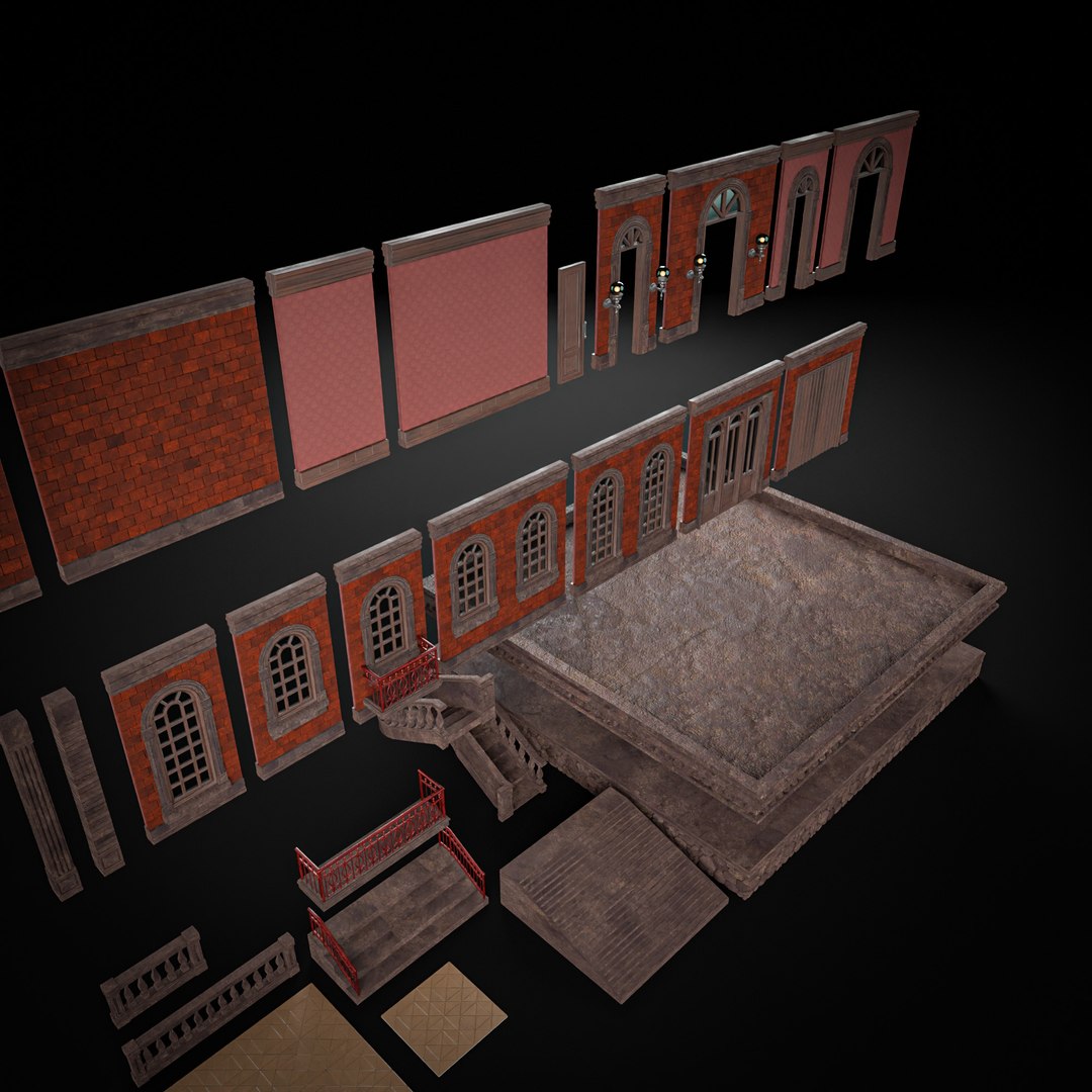 3D MODULAR BUILDING WITH INTERIOR KITBASH 03 - TurboSquid 2264953