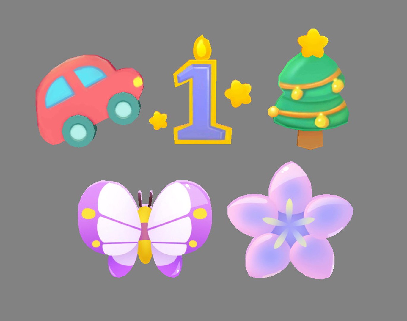 3D icon number car - TurboSquid 1709412