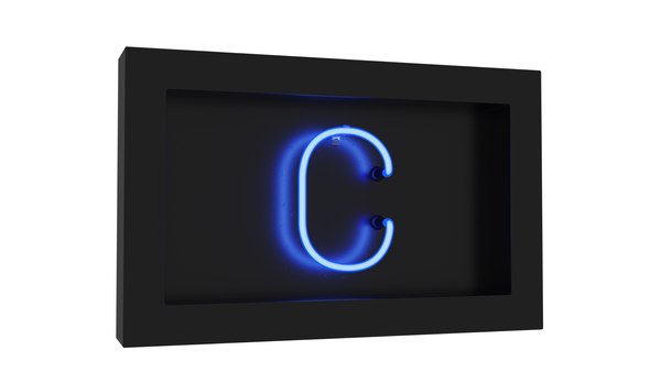 3D Neon C model - TurboSquid 1913886