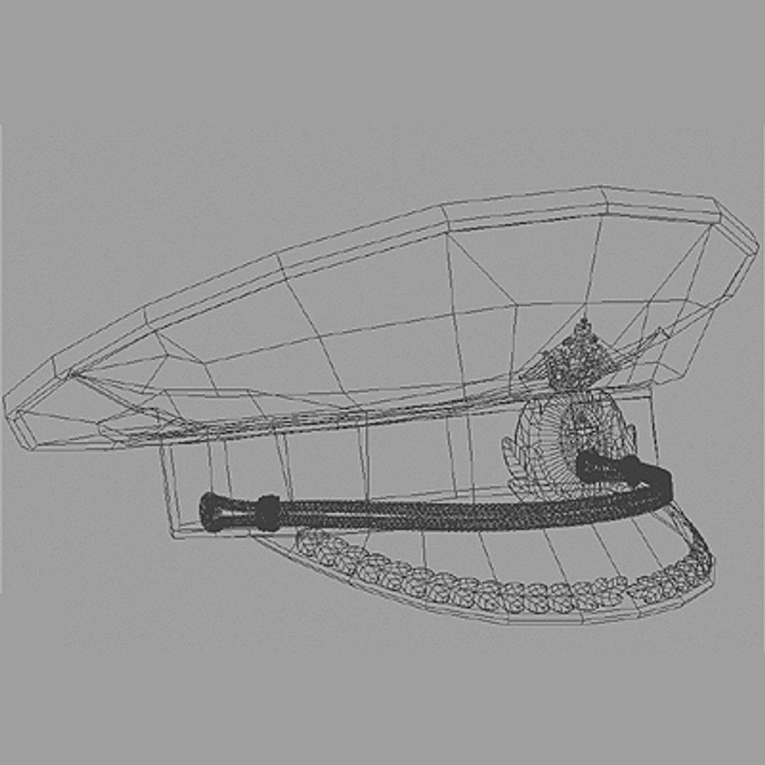 3ds Max Cap Lieutenant Commander