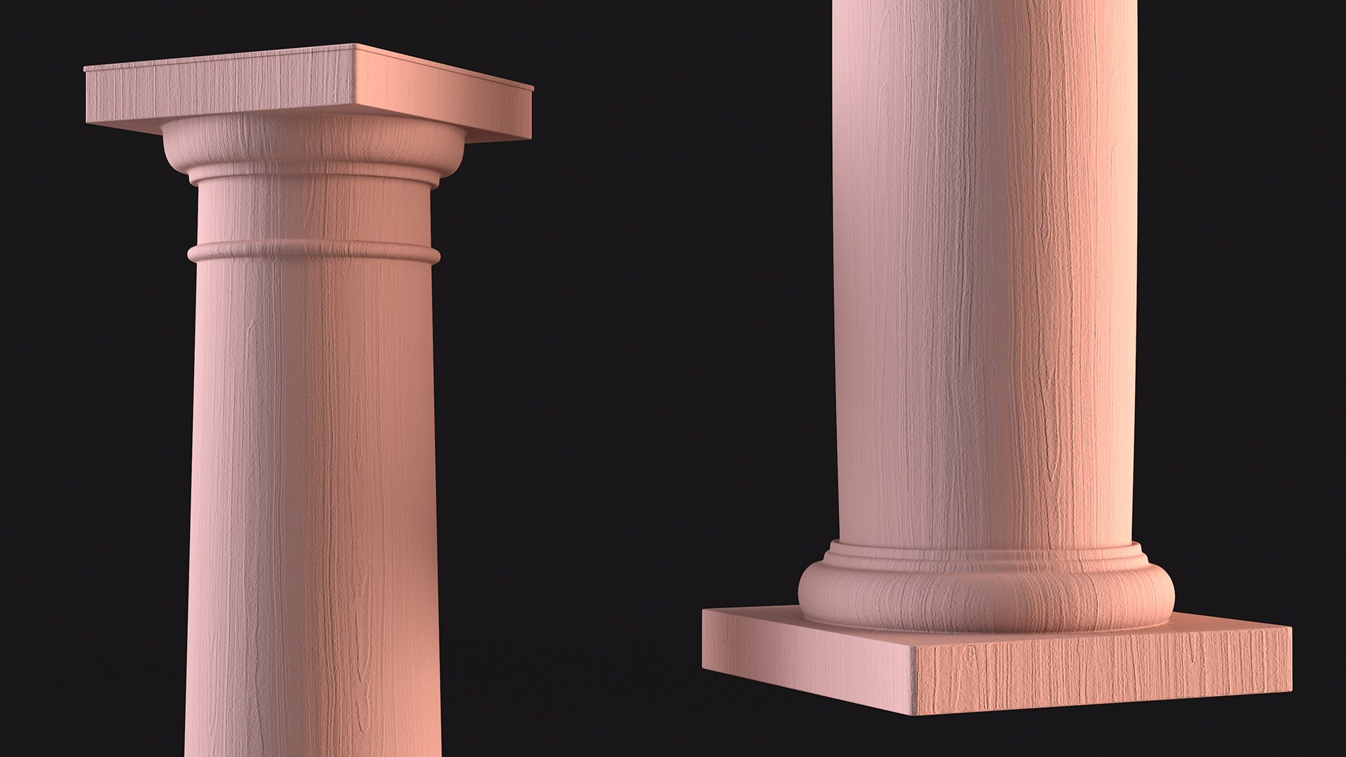 Smooth Sandstone Column 3D Model - TurboSquid 2143593