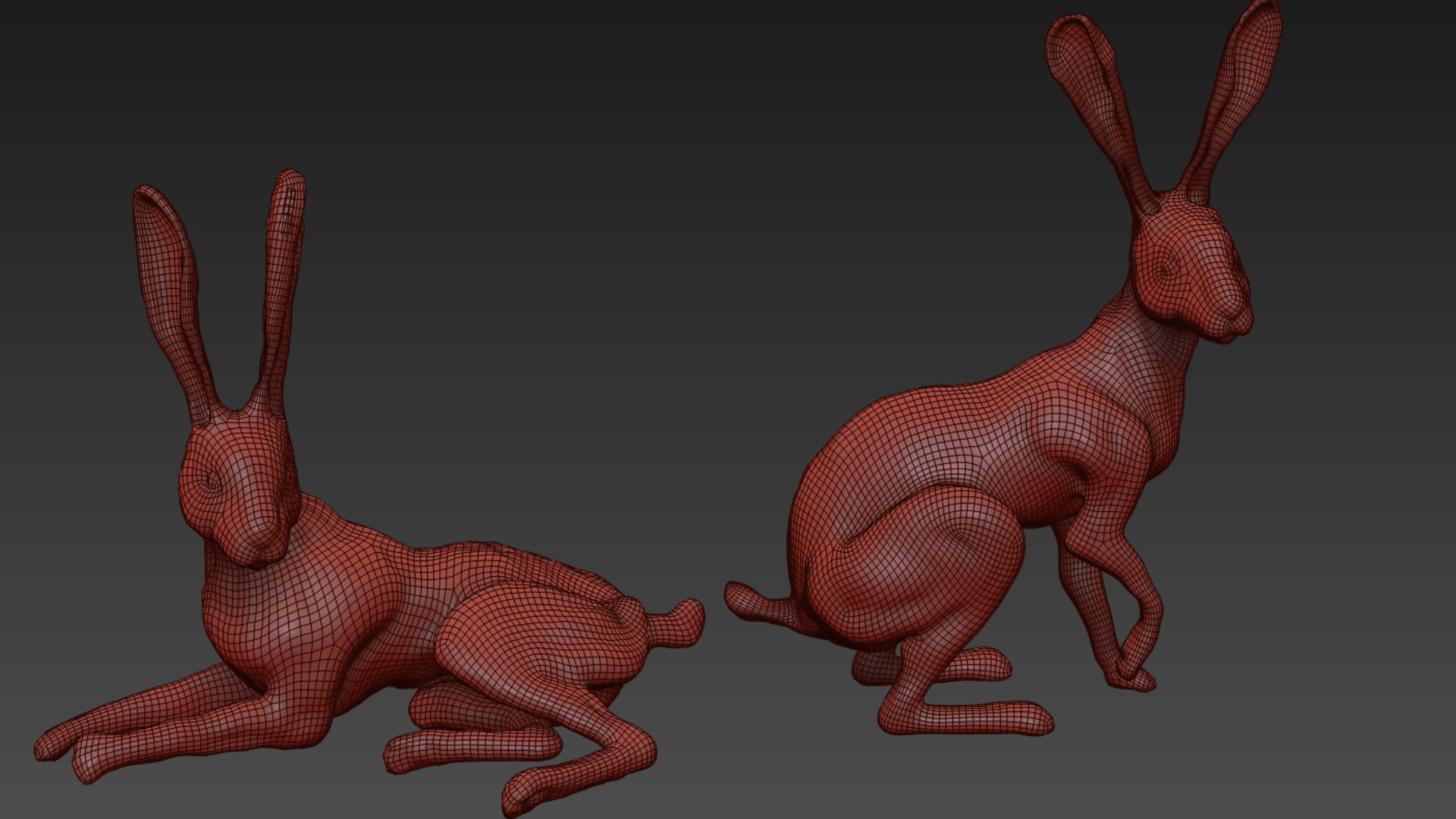 3D Hares figurine set 001 model - TurboSquid 2141477