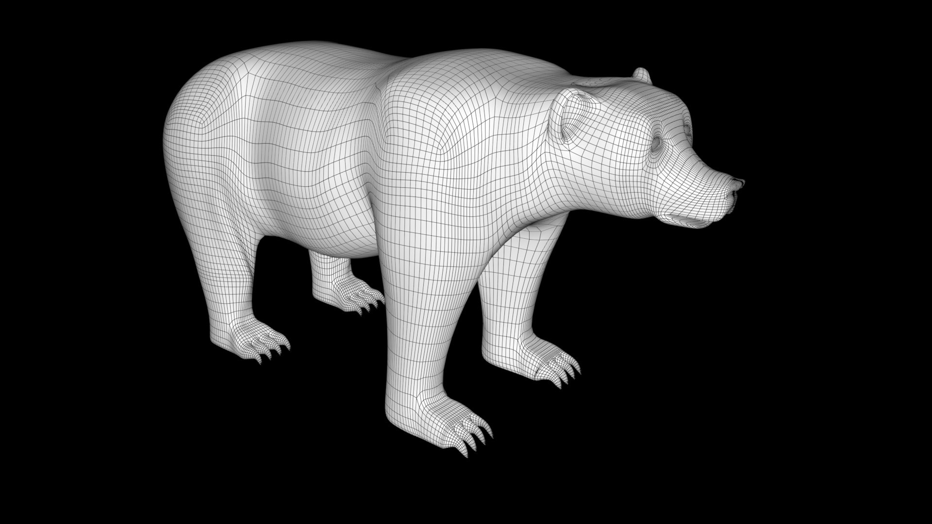 3d Polar Bear