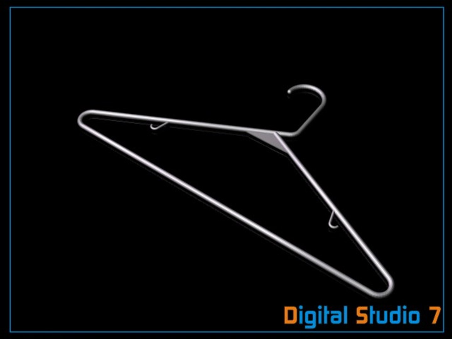 3d Plastic Clothes Hanger Model