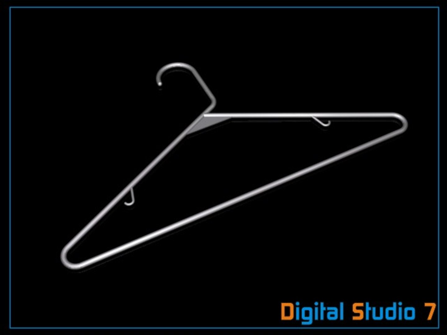 3d Plastic Clothes Hanger Model