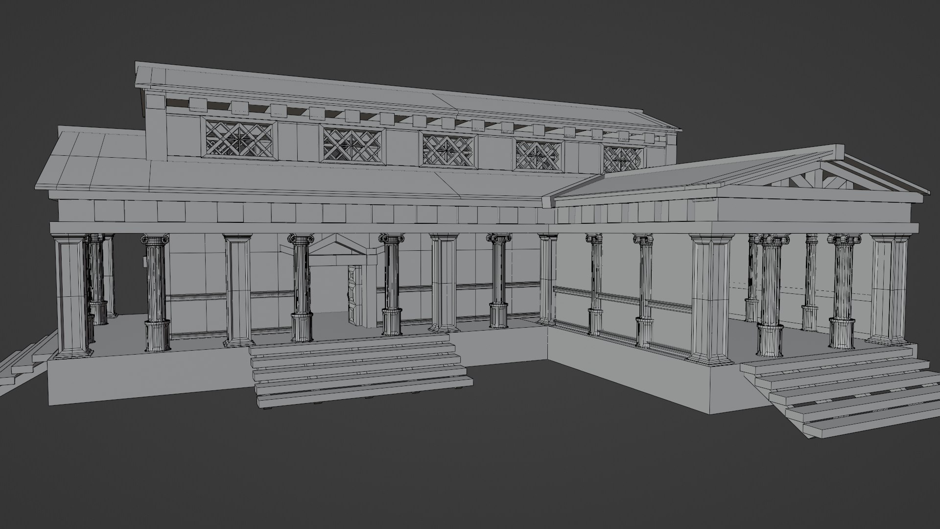 Ancient Public Building 3D Model - TurboSquid 1950720