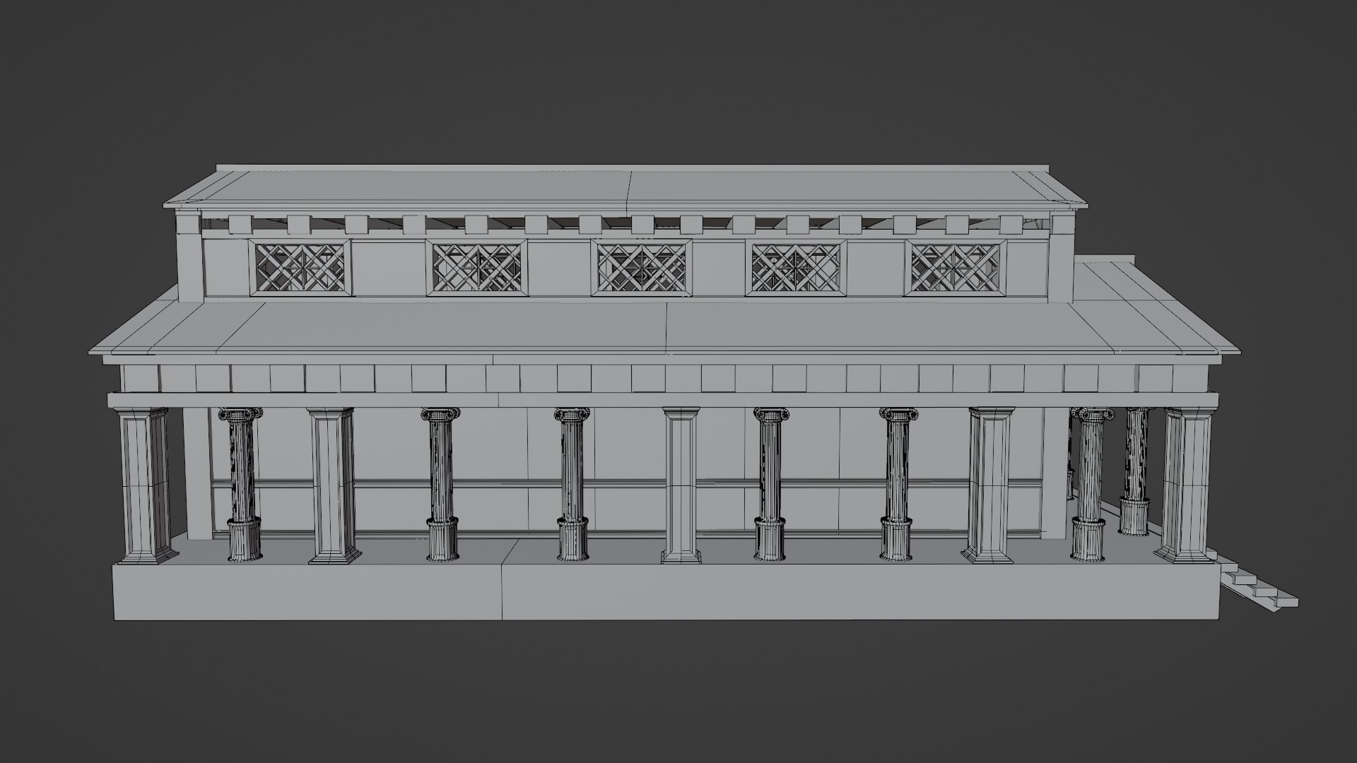 Ancient Public Building 3D Model - TurboSquid 1950720