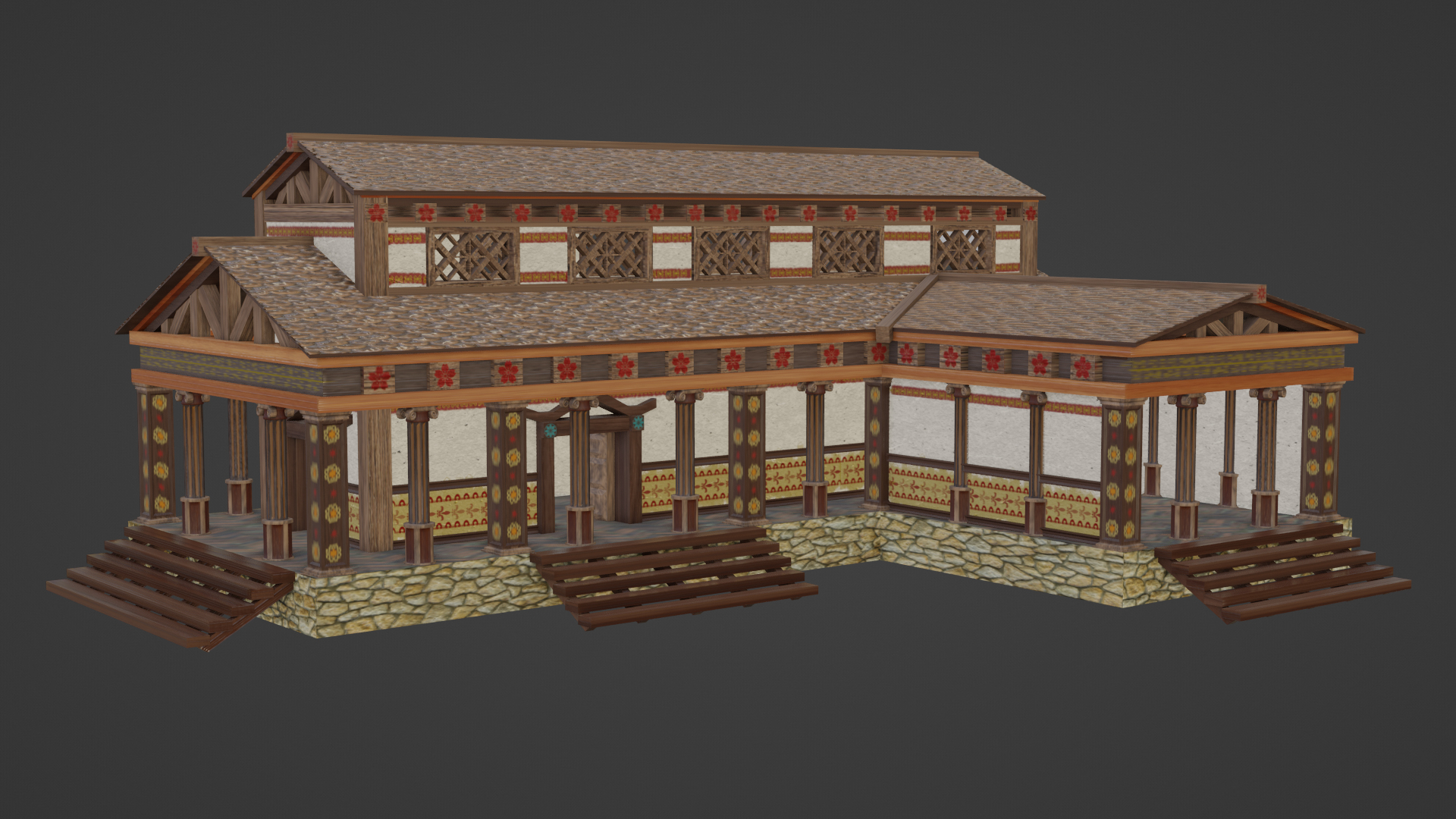 Ancient Public Building 3D Model - TurboSquid 1950720