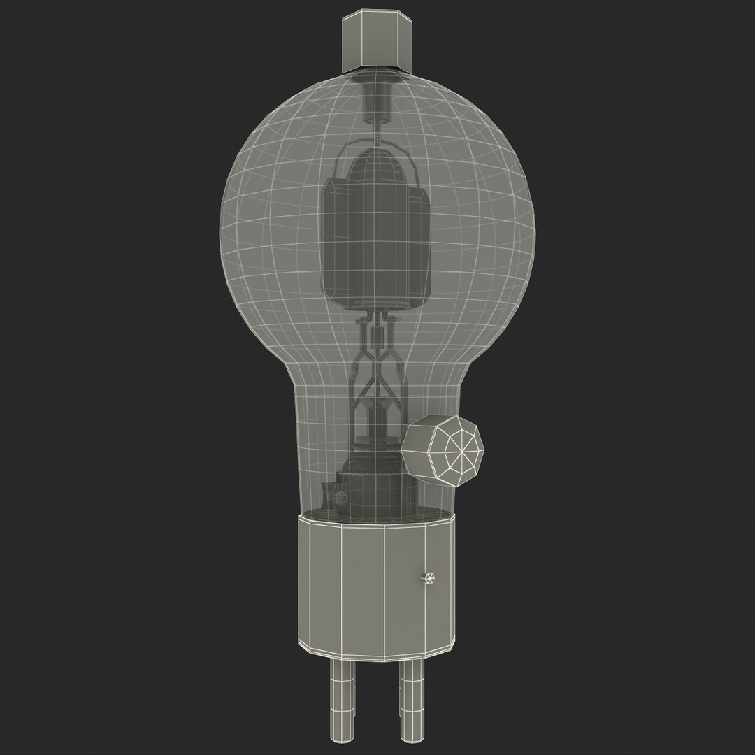 3d model power vacuum tube rca
