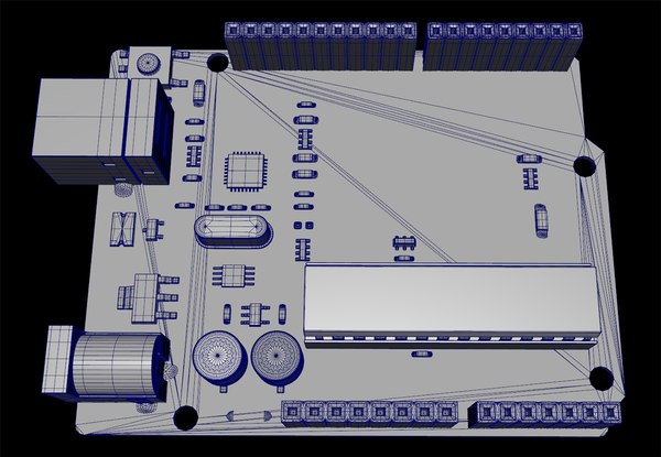 modelo 3d Arduino UNO LowPoly - TurboSquid 1881391