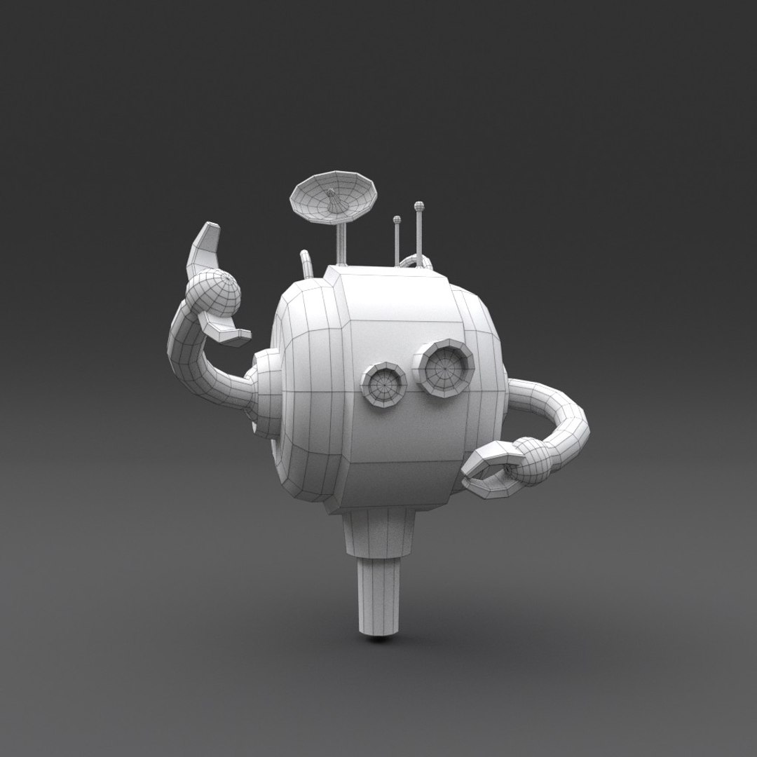 Robot blender rigged 3D model - TurboSquid 1288407