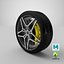 Sports Car Wheel Tire Model - TurboSquid 1500063