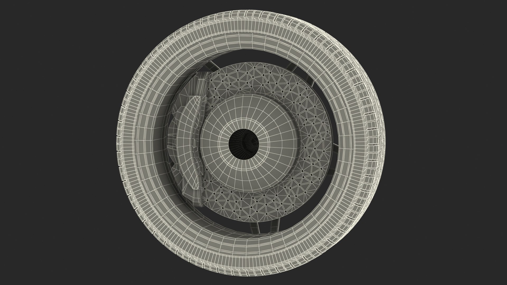 Sports car wheel tire model - TurboSquid 1500063