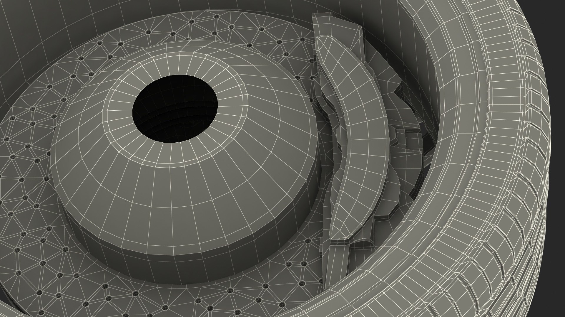 Sports car wheel tire model - TurboSquid 1500063