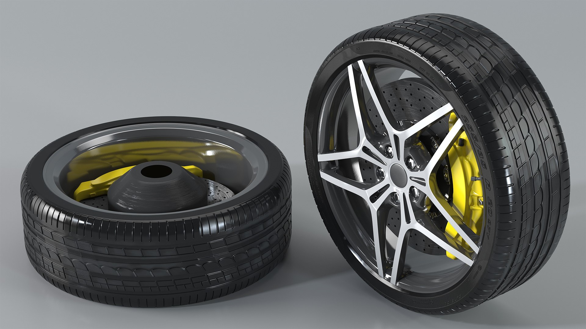 Sports car wheel tire model - TurboSquid 1500063