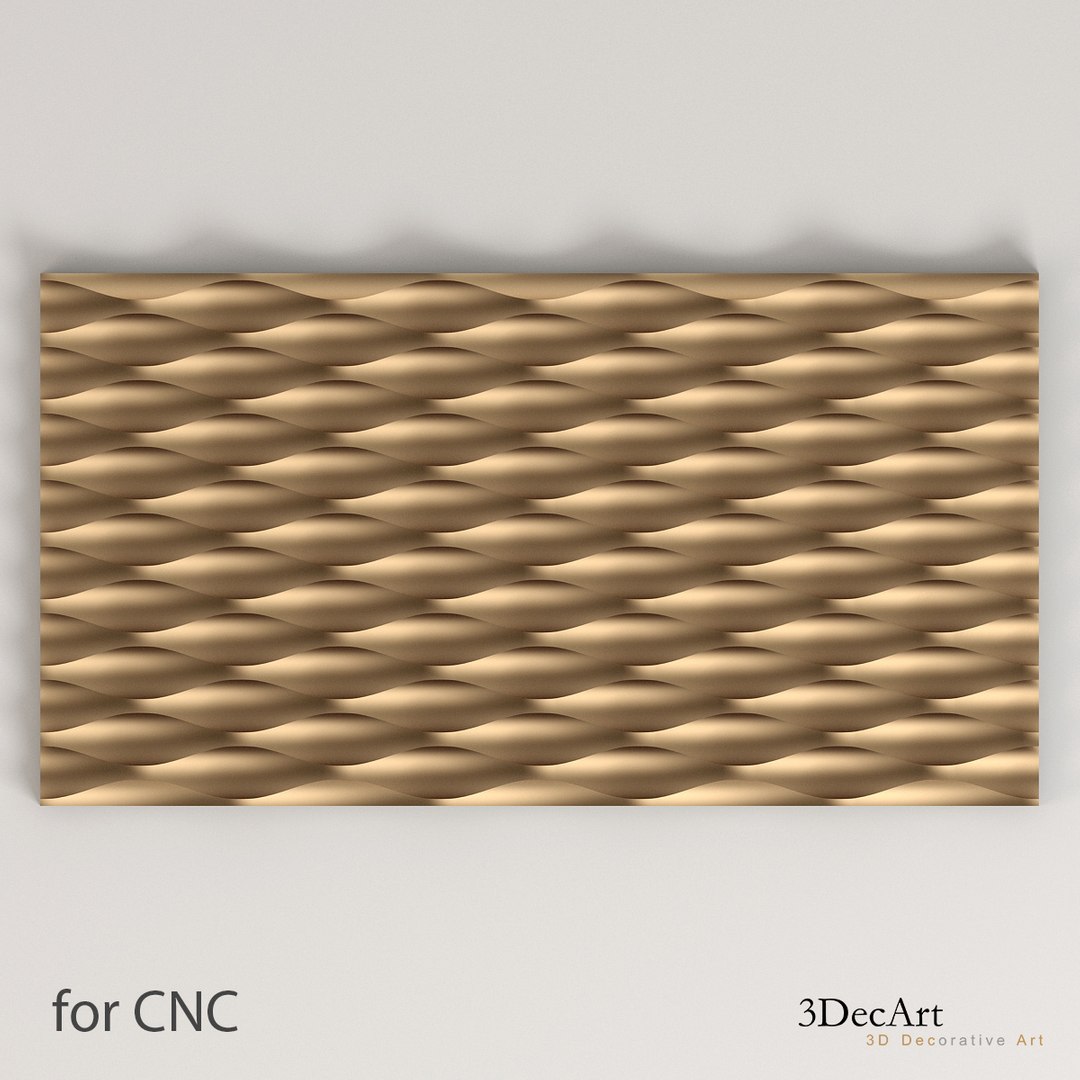 Seamless Relief Panel 3d Model